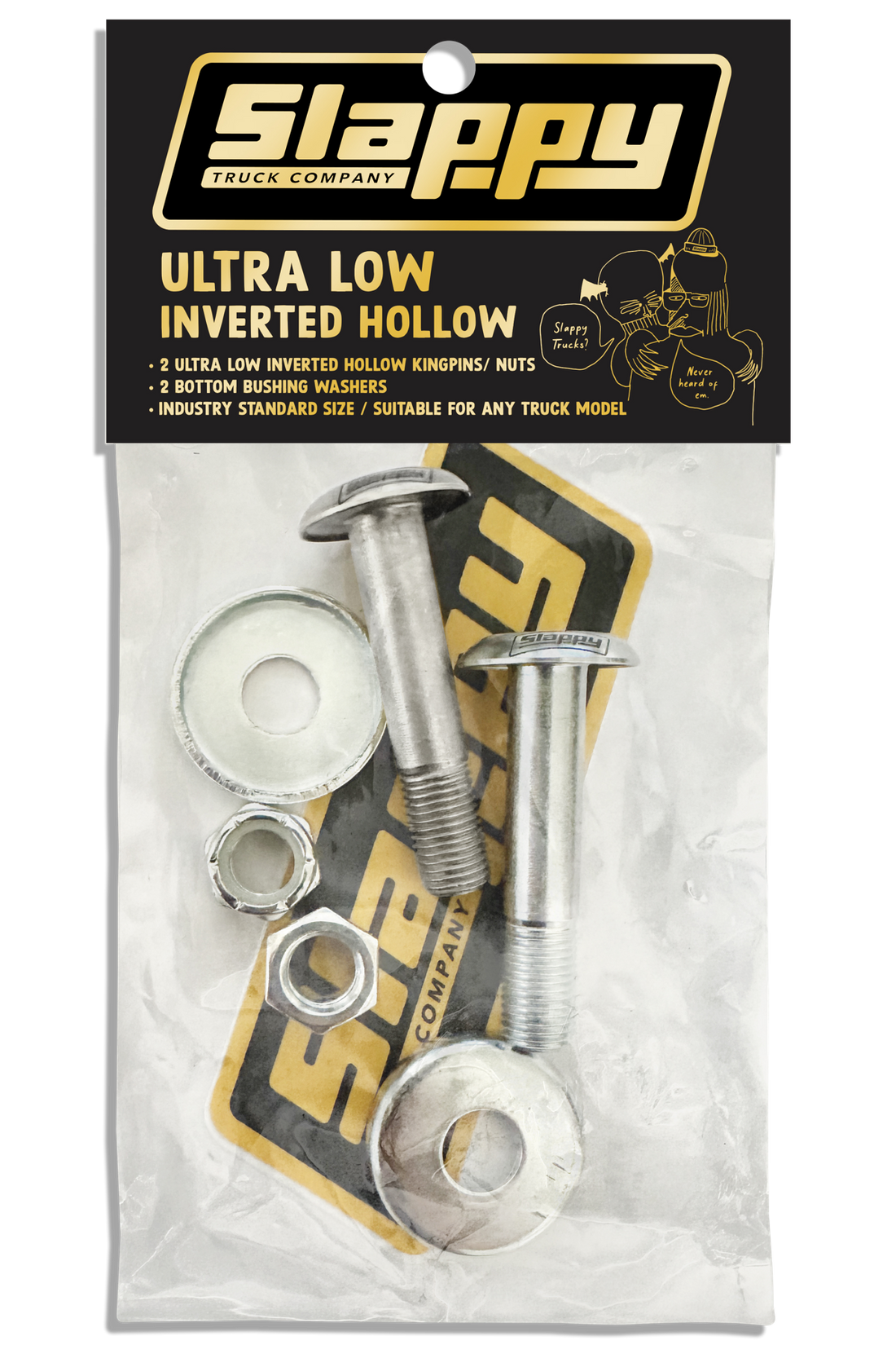 Slappy | Ultra Low Inverted Hollow Kingpins | 1Sz – Slappy Trucks
